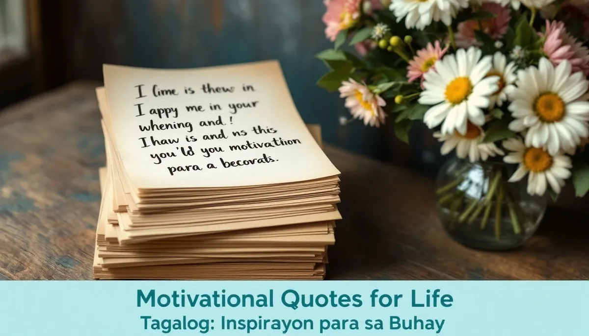 Motivational Quotes for Life Tagalog